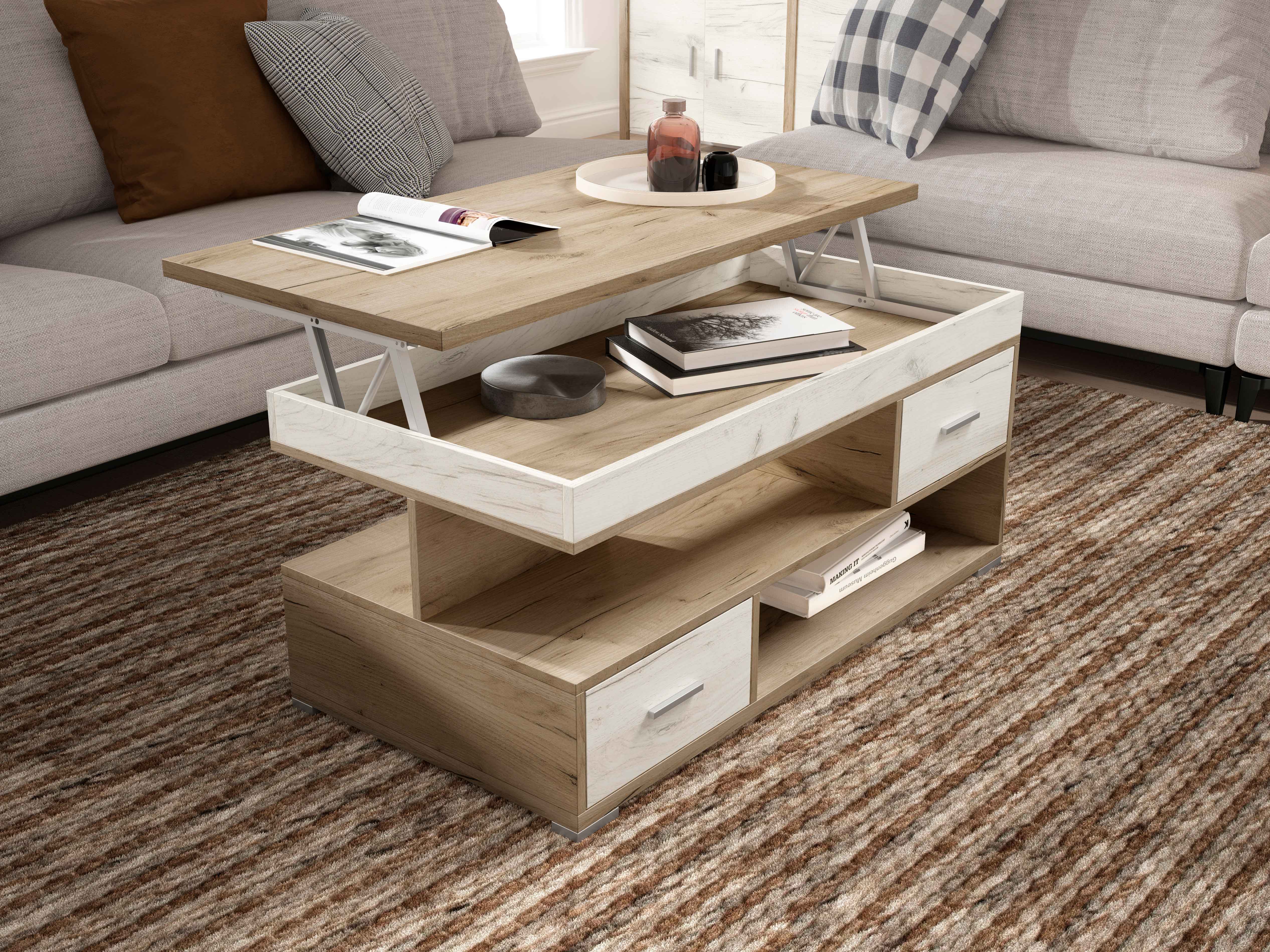 Mesa de centro elevable en nordik | Rapimueble