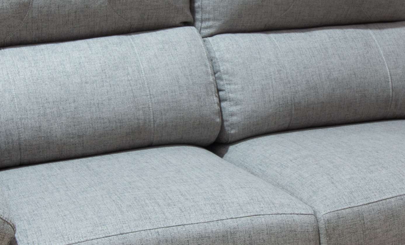 Elegante sofá en color gris, mod. Roi | Rapimueble