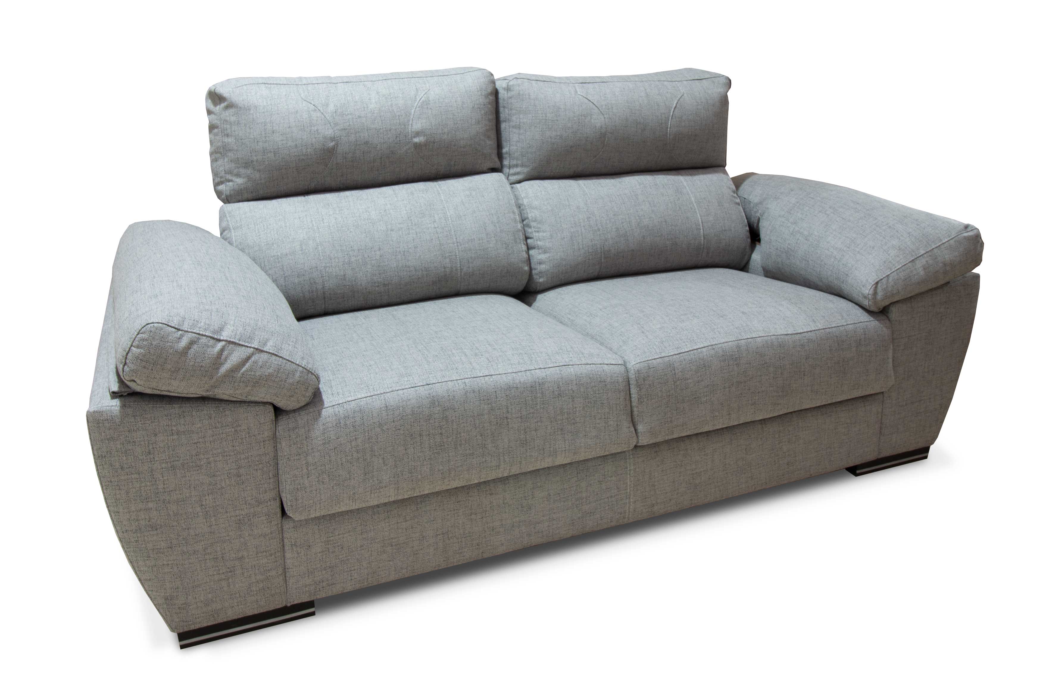 Elegante sofá en color gris, mod. Roi | Rapimueble